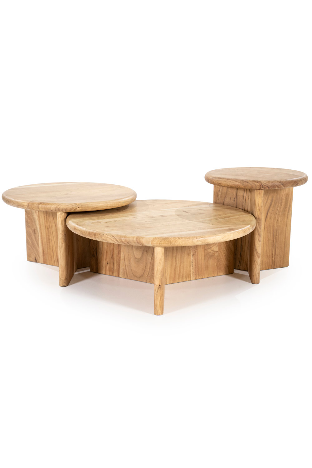 Round Wooden Coffee Table L | By-Boo Leoti | Dutch Furniture ...