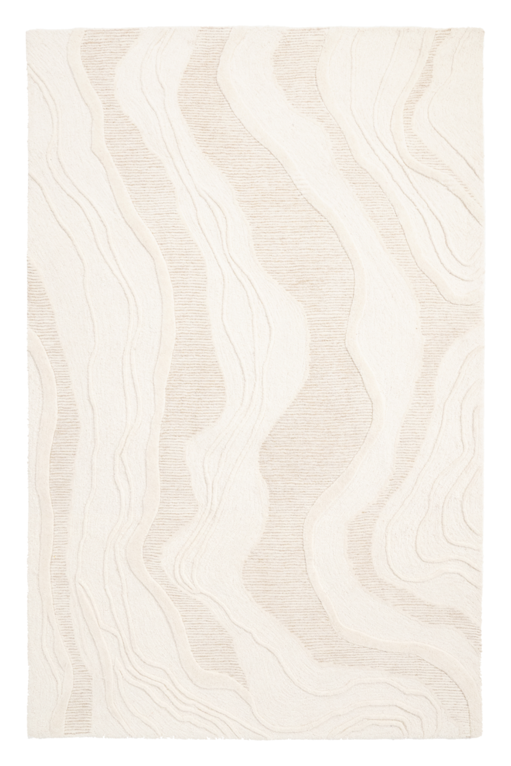 White Swirl Wool Carpet | By-Boo Soil | Dutch Furniture ...