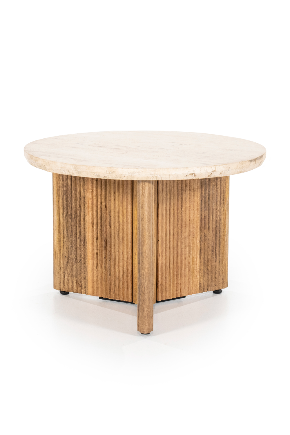 Round Mango Wood Side Table | Eleonora Sara | Dutch Furniture ...