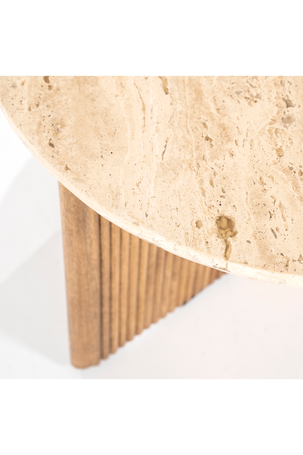 Round Mango Wood Side Table | Eleonora Sara | Dutch Furniture ...