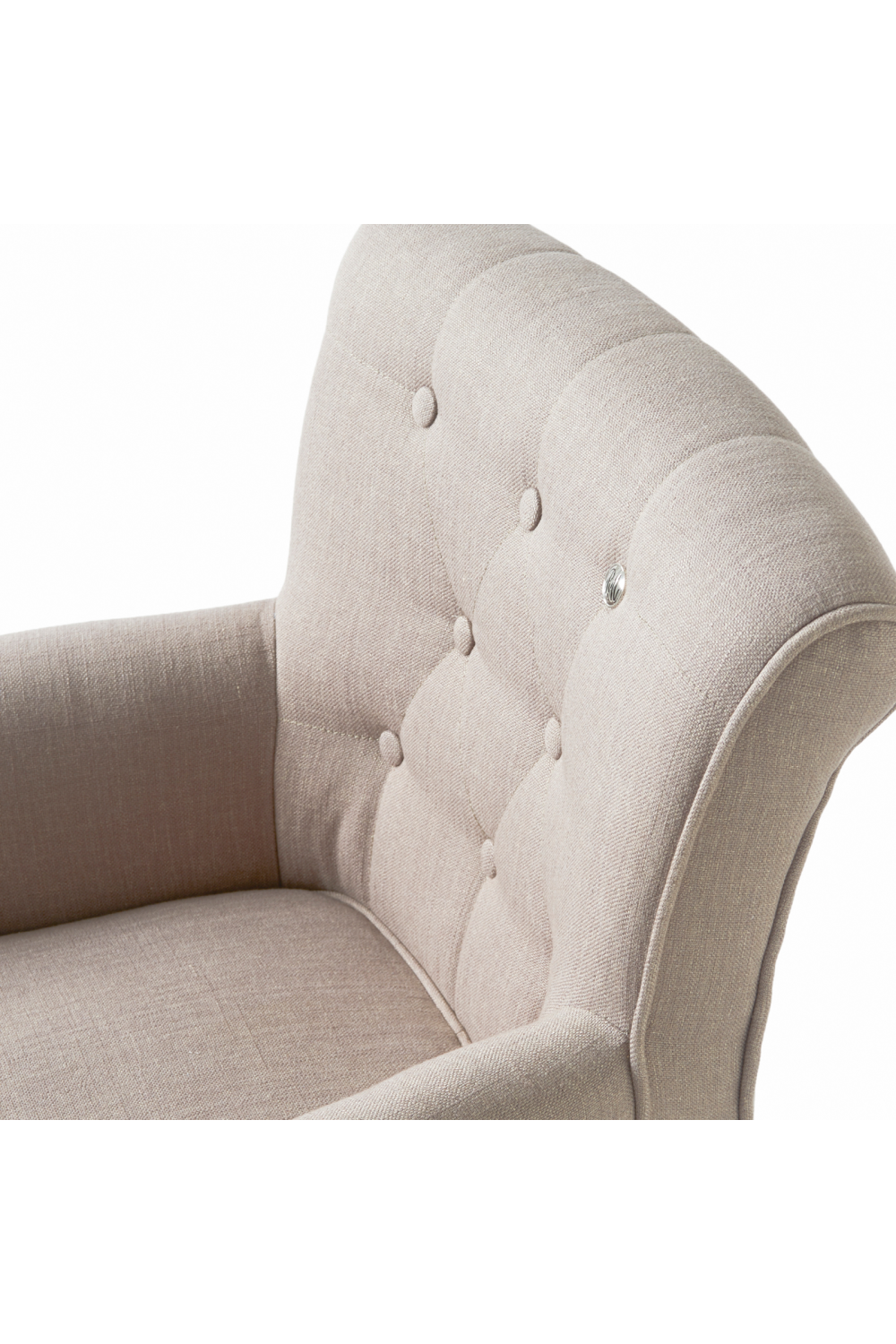 Benjara Brown Velvet wholesalers Arm Chair