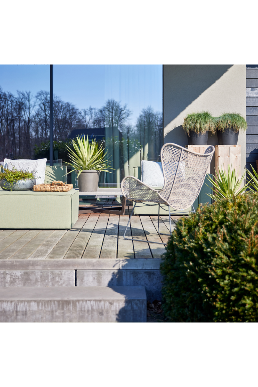 Outdoor Wicker Butterfly Chair Riviera Maison Dutch Furniture DUTCHFURNITURE.COM